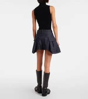 Sacai High-rise Denim Shorts