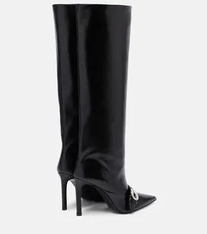 Coperni Logo Leather Knee-high Boots