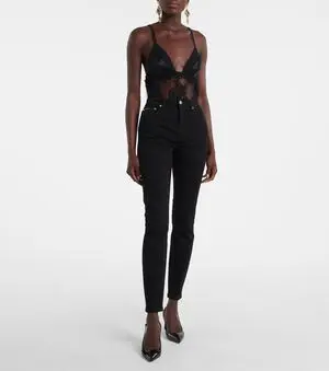 Dolce & Gabbana Mid-rise Skinny Jeans - Black