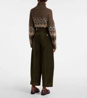 Altuzarra Dash Cotton Corduroy Barrel-leg Pants