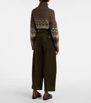 Altuzarra Dash Cotton Corduroy Barrel-leg Pants