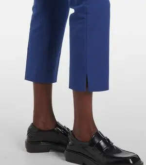 JOSEPH Bing Court Cotton-blend Slim Pants