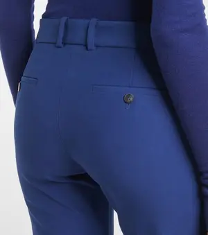 JOSEPH Bing Court Cotton-blend Slim Pants