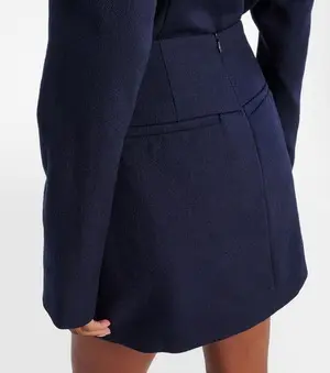 Tove Jeanette Virgin Wool Miniskirt