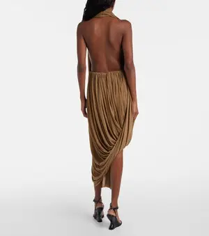 Magda Butrym Draped Open-back Cocktail Dress