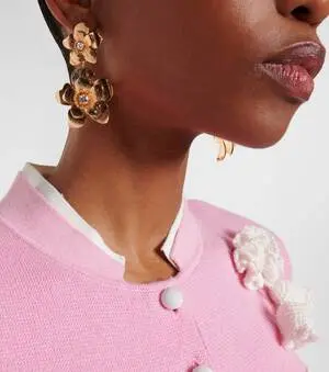 SELF-PORTRAIT Flower Drop Earrings