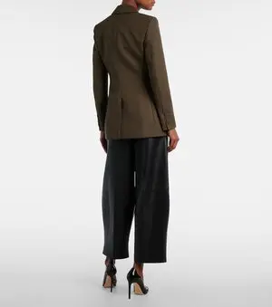 Altuzarra Leather Barrel-leg Pants