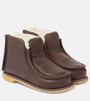 JW Anderson Suede Ankle Boots - Brown