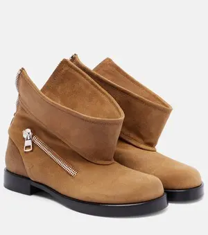 JW Anderson Suede Ankle Boots - Brown