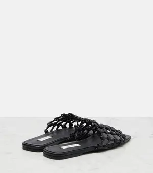 TOTEME Woven Leather Slides