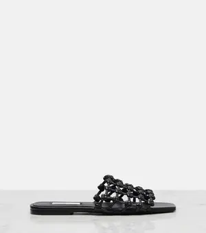 TOTEME Woven Leather Slides