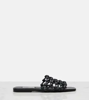 TOTEME Woven Leather Slides