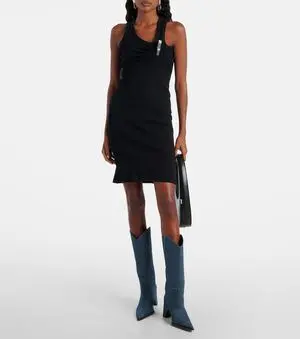 Coperni Bridge Denim Cowboy Boots - Blue