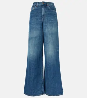 Chloé High-rise Wide-leg Jeans - Blue