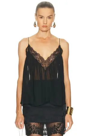 Saint Laurent Camisole Top - Noir