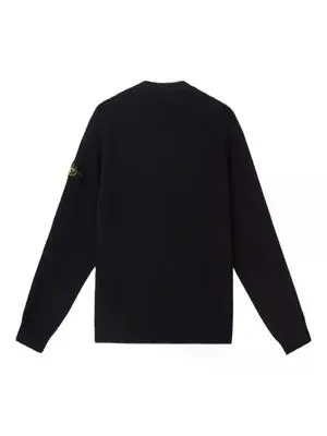 Stone Island Ribbed-cuff Sweater With Logo Patch