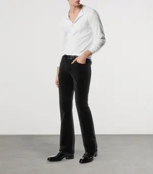 TOM FORD Leather Belt With Logo Buckle - Black