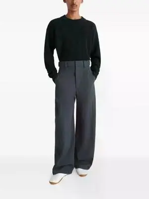 LEMAIRE Ribbed Wool Crewneck Sweatshirt
