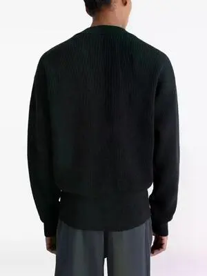 LEMAIRE Ribbed Wool Crewneck Sweatshirt