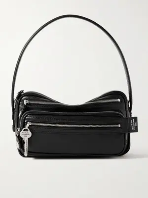 Acne Studios Textured-leather Shoulder Bag - Black