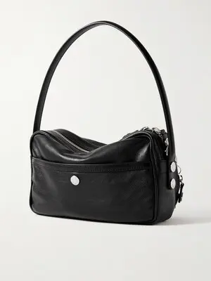 Acne Studios Textured-leather Shoulder Bag - Black
