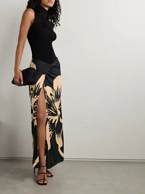 Johanna Ortiz Luminosity Floral-print Maxi Skirt
