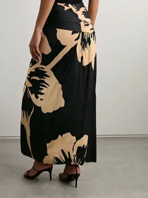 Johanna Ortiz Luminosity Floral-print Maxi Skirt