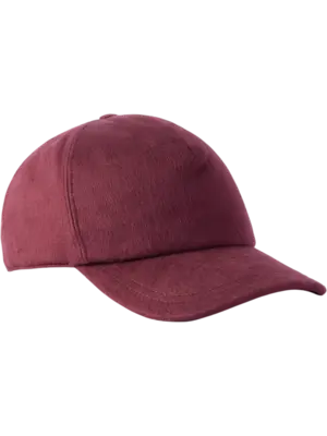 Gabriela Hearst Zed Brushed-silk And Cashmere-blend Baseball Cap - Burgundy