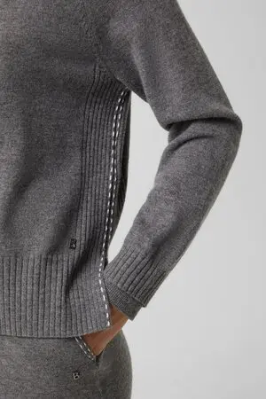 Bogner Virgin Wool Pullover - Anthracite