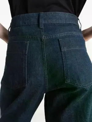 LEMAIRE High-waisted Curved Jeans - Blue