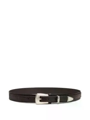 LEMAIRE Minimal Western Belt - Brown