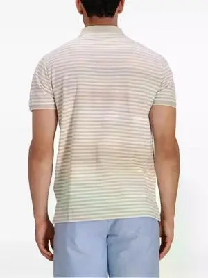 Polo Ralph Lauren Striped-pattern Cotton Polo Shirt - Neutrals