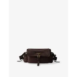 Prada Nappa Leather Shoulder Bag - Brown