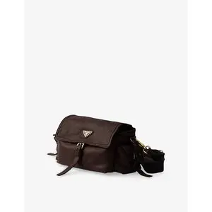 Prada Nappa Leather Shoulder Bag - Brown