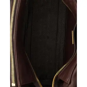 Prada Nappa Leather Shoulder Bag - Brown