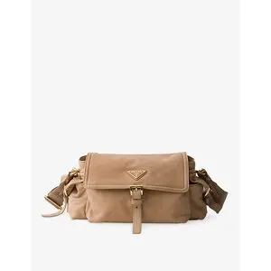 Prada Nappa Leather Shoulder Bag - Neutral