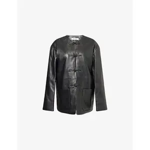 ROHE FRAMES Round-neck Leather Jacket