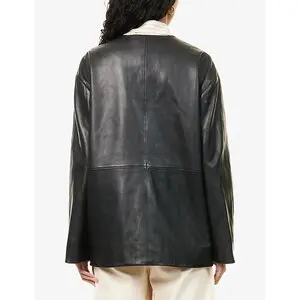 ROHE FRAMES Round-neck Leather Jacket