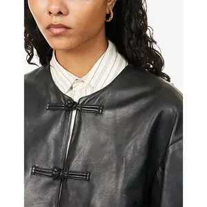 ROHE FRAMES Round-neck Leather Jacket