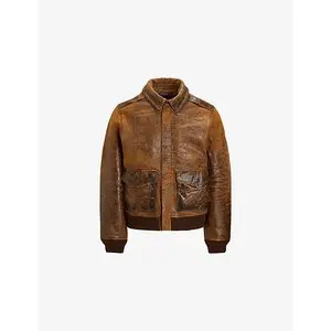 Men's Brown Bomber Leather Jackets