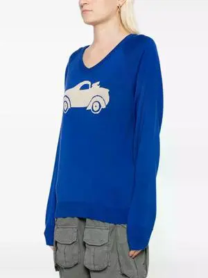 OPEN YY Car Graphic Sweater