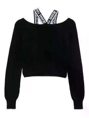 Karl Lagerfeld Cross-strap Sweater
