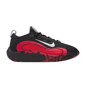 Women's Black and Red Sneakers