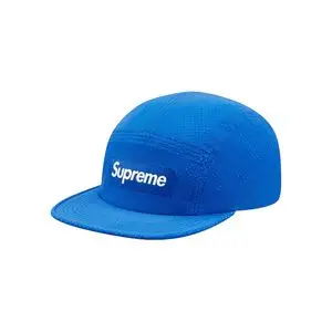 Supreme Perforated Reflective Camp Cap - Blue