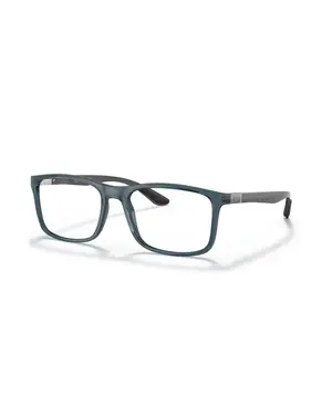 Ray-ban Rectangle Eyeglasses - Transparent Light Blue