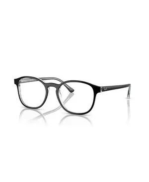 Ray-ban Phantos Eyeglasses - Black On Tiffany Blue