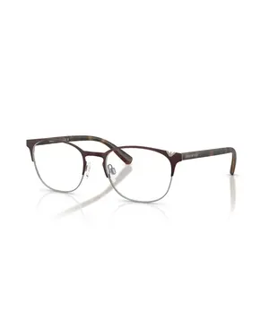 Emporio Armani Oval Eyeglasses - Matte Brown