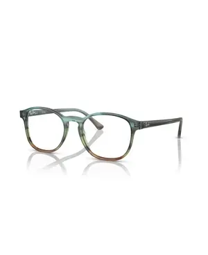 Ray-ban Phantos Eyeglasses - Striped Blue  Green