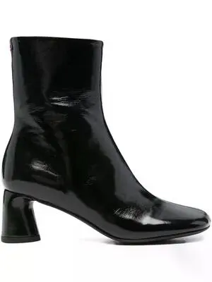 HALMANERA 55mm Patent Leather Block-heel Boots