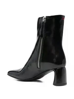 HALMANERA 55mm Patent Leather Block-heel Boots
